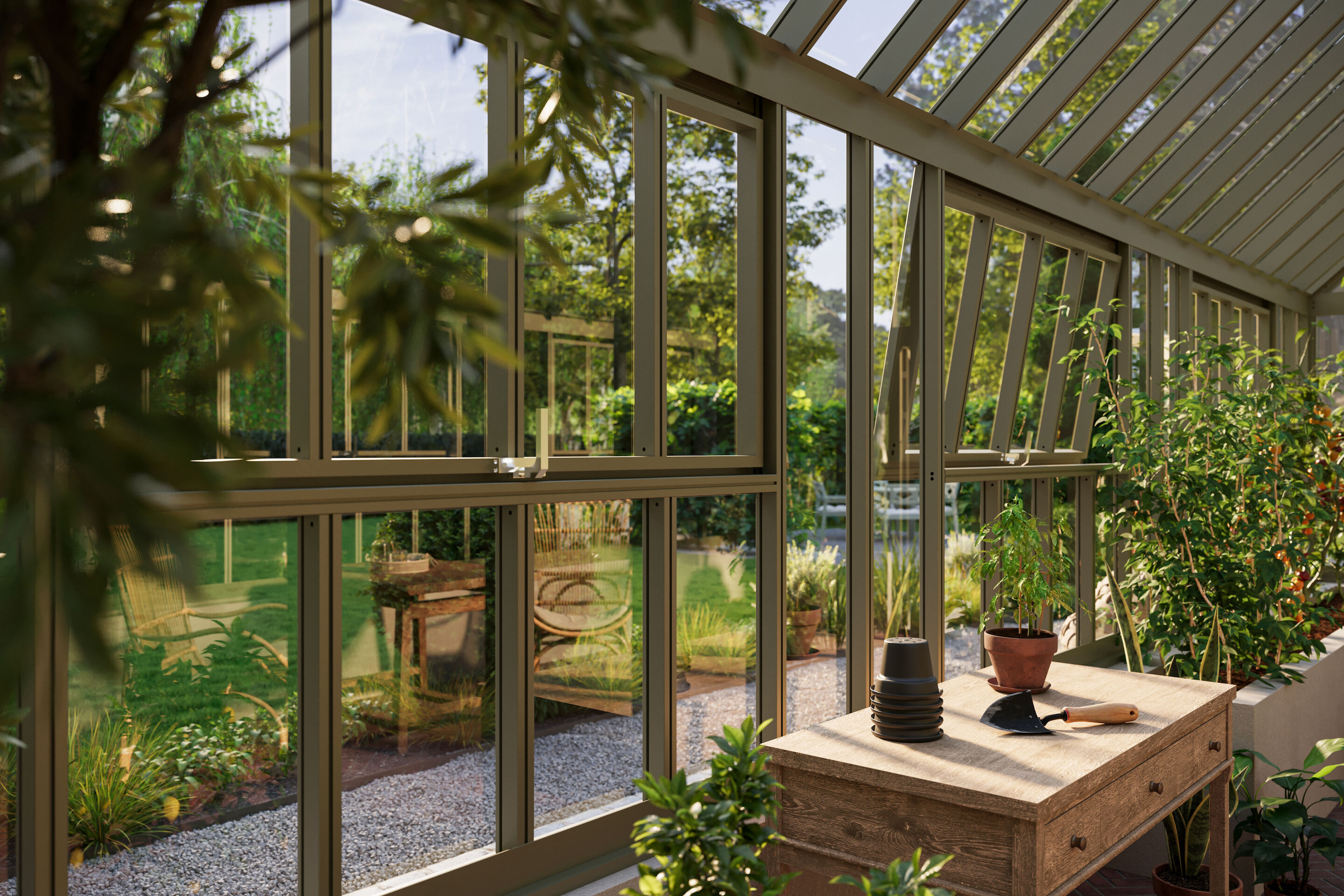 Green Room Botanic Wall – stormsäkert växthus på mur | Willab Garden